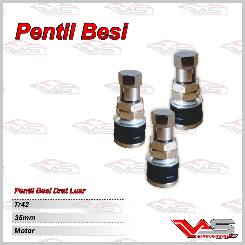 Jual Pentil Tubeless Besi Motor Drat Luar 1 biji | Shopee Indonesia