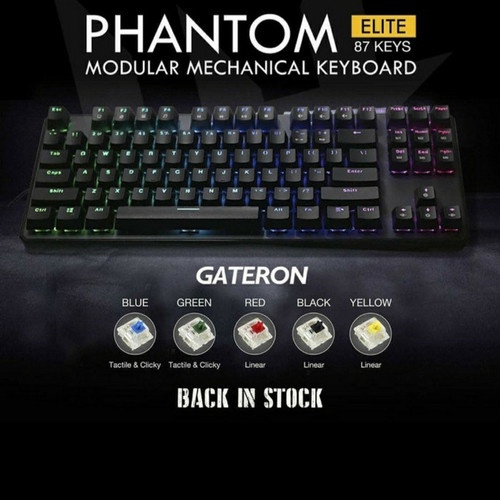 Jual Tecware Phantom Elite 87 - Gaming Keyboard Mechanical RGB GATERON ...