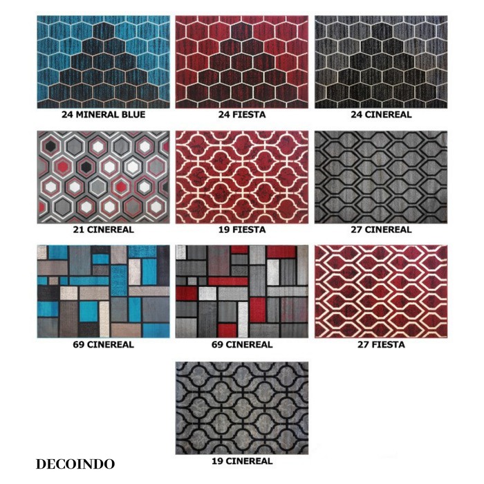 Jual Karpet Lantai Permadani 09 Merah Ukuran 160 cm x 210 cm krpt239 ...