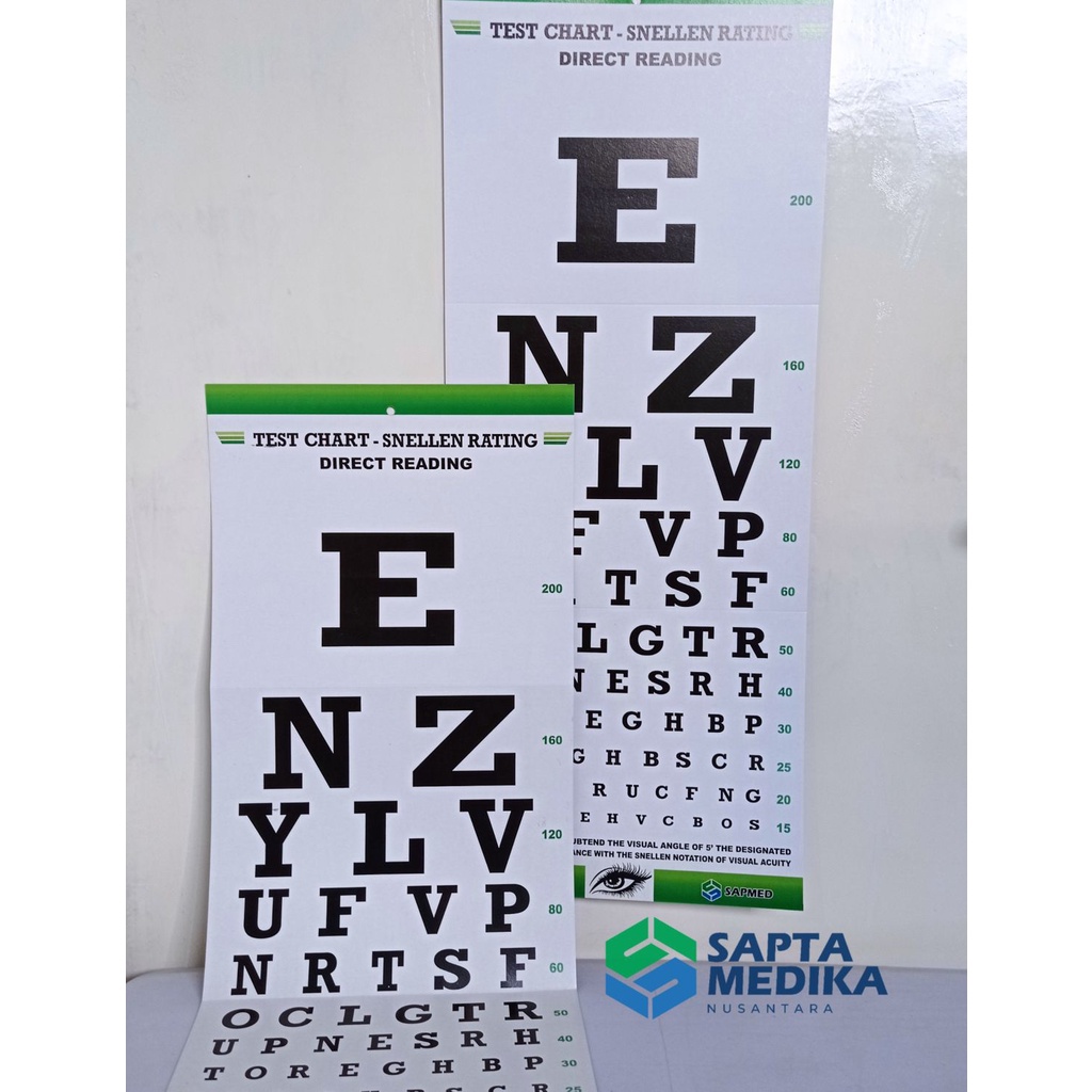 Jual Snellen Chart / Poster Tes Mata huruf | Shopee Indonesia