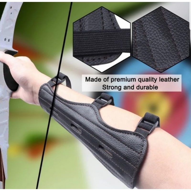 Jual ARM GUARD PELINDUNG LENGAN PEMANAH BAHAN KULIT | Shopee Indonesia