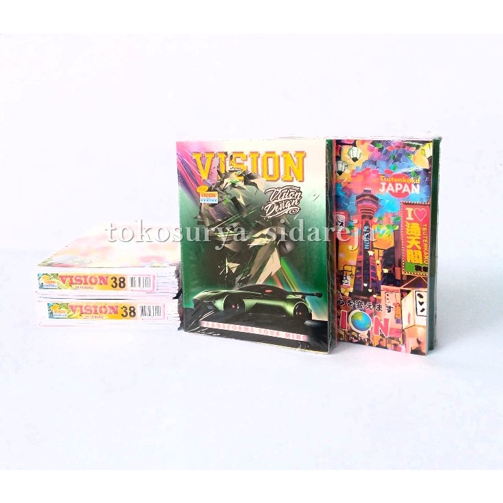 Jual BUKU TULIS VISION 38 LEMBAR 10 BUKU (KUALITAS SAMA DENGAN BUKU ...