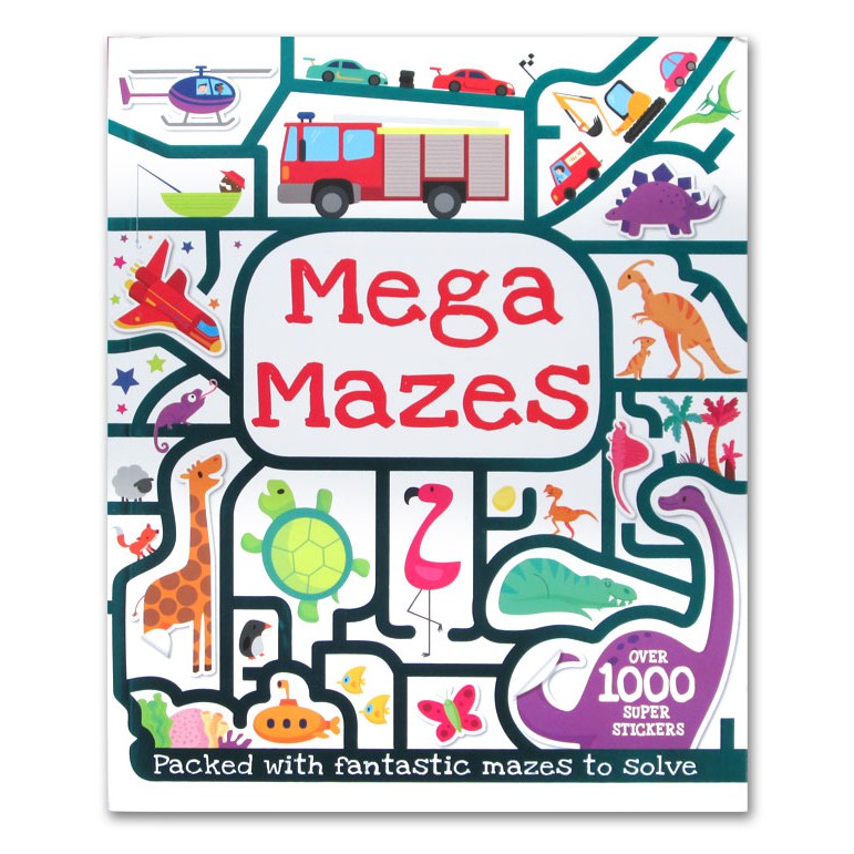 Jual Mega Mazes with over 1000 super stickers & press-outs (WW ...