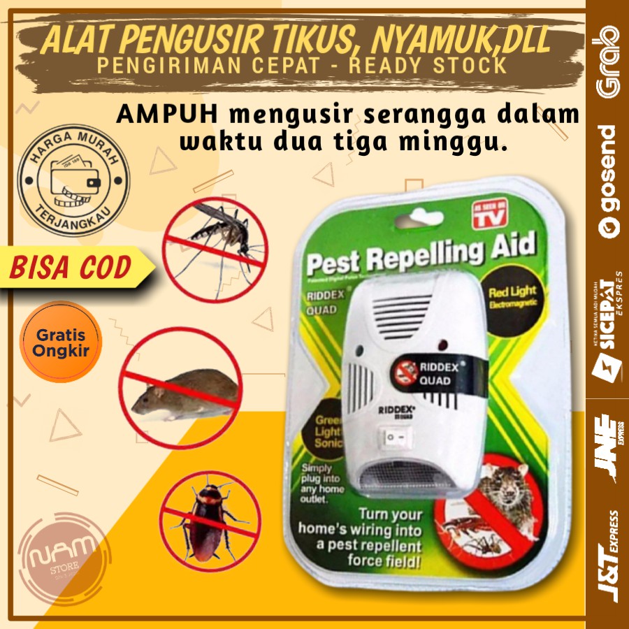 Jual ALAT PENGUSIR TIKUS KECOA NYAMUK ULTRASONIK / ANTI TIKUS KECOA ...