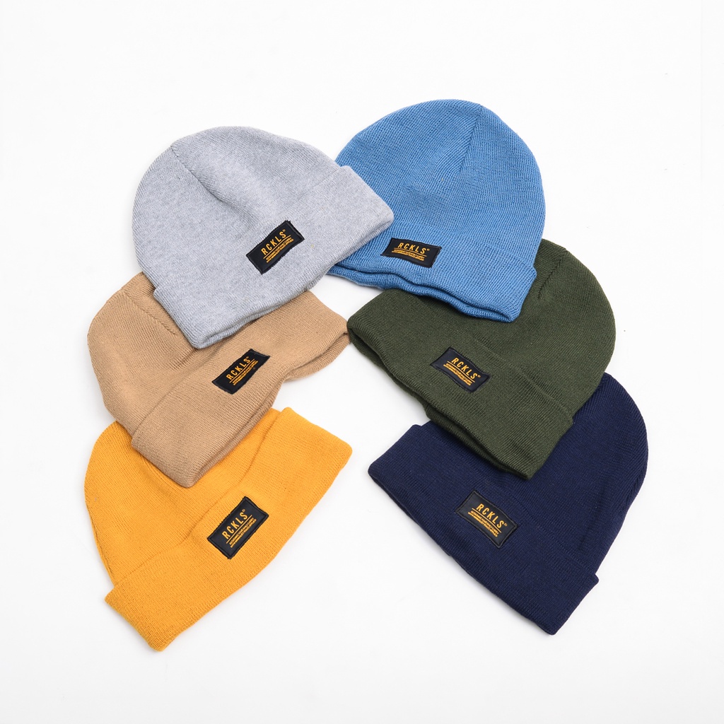 Jual RCKLS. Topi Kupluk Pria Wanita | Double Rajut I Beanie Hat Hat ...