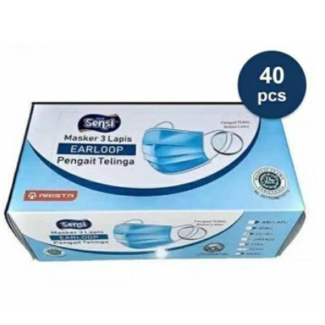 Jual Sensi Masker 3 Lapis Tipe Earloop Dewasa (Warna Random) | Shopee ...