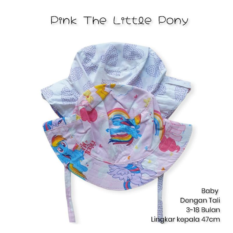Jual Bucket Hat Toddler dan Baby Motif Pink The Little Pony | Shopee ...