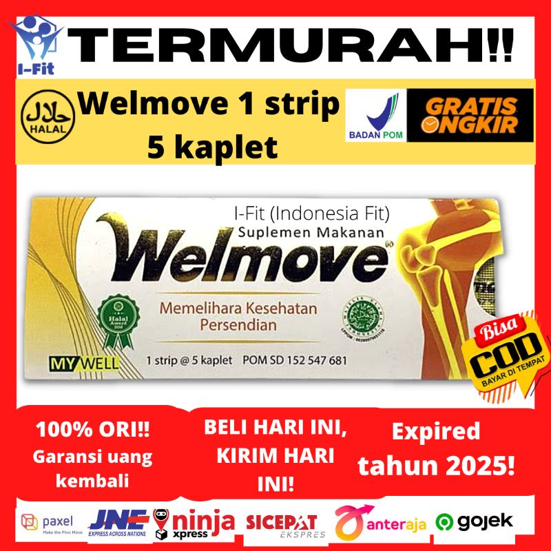 Jual Welmove atau Welmove Ultra per Strip isi 5 Kaplet Suplemen Tulang ...