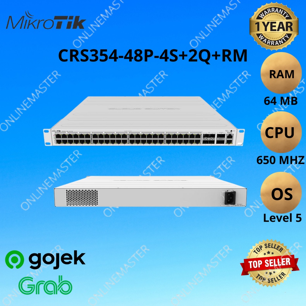 Jual Mikrotik Routerboard CRS354-48P-4S+2Q+RM | Shopee Indonesia