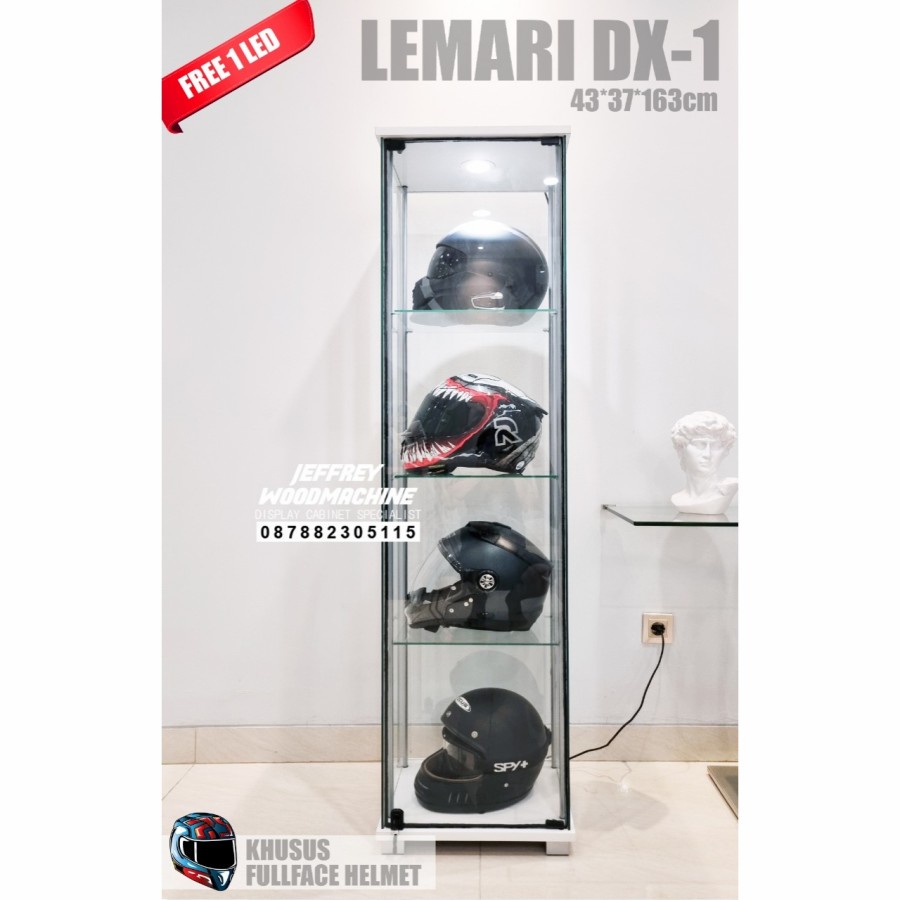 Jual Lemari Pajang Kaca Helm Tas Action figure Sepatu Koleksi Boneka ...