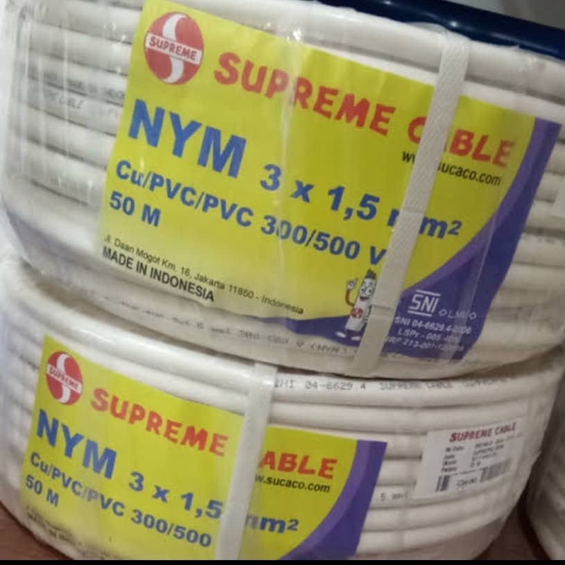 Jual KABEL NYM SUPREME 3X1,5MM 50METER | Shopee Indonesia