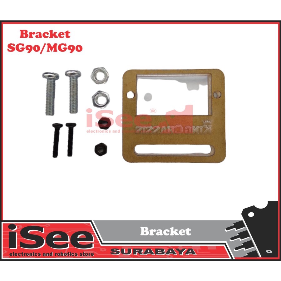 Jual Bracket servo SG90/MG90 dudukan servo bracket akrilik tebal 3mm ...