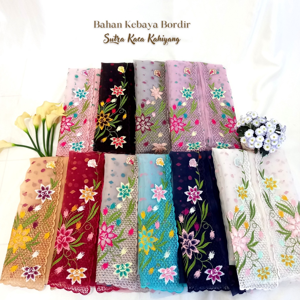 Jual Pusat Bordir Tasikmalaya - Bahan Kebaya Bordir Kebaya Encim Sutra ...