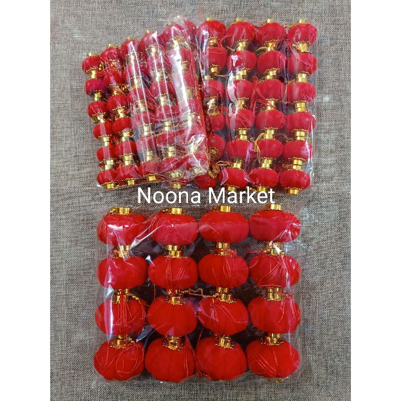Jual Lampion Beludru Mini / Lampion Imlek Kecil / Lampion Hampers Imlek ...