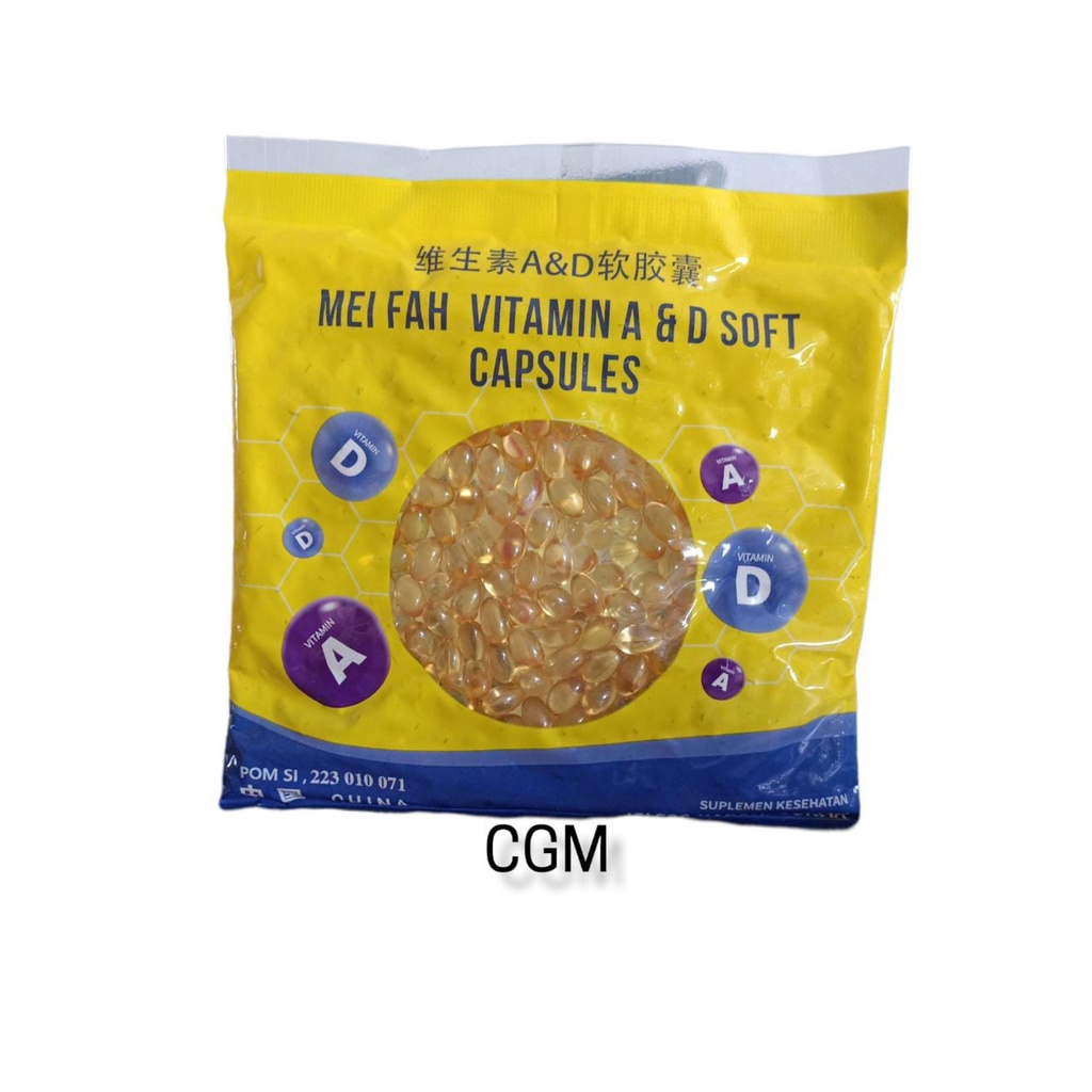 Jual PT SALIM Meifah Capsule Mei Fah Vitamin A & D Soft Kapsul | Shopee ...