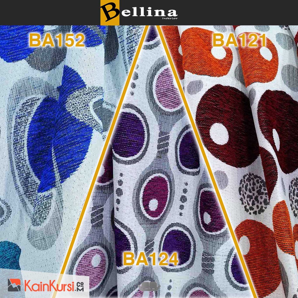 Jual Kain Sofa/Kursi [Bellina] [Chenille/Bludru Tebal] Abstrak Bulat Putih | Shopee Indonesia