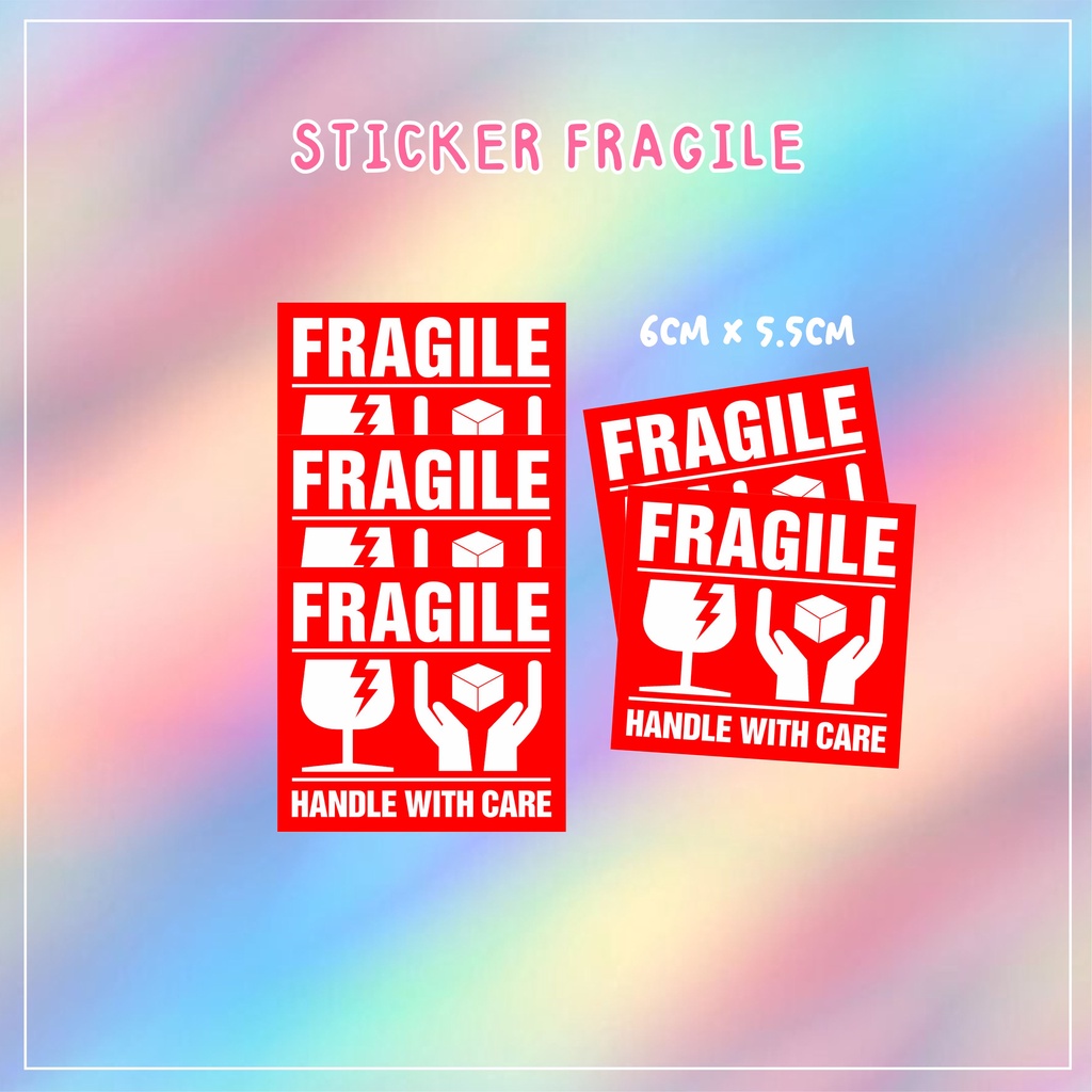 Jual STICKER FRAGILE (MIN. 20pcs) | Shopee Indonesia