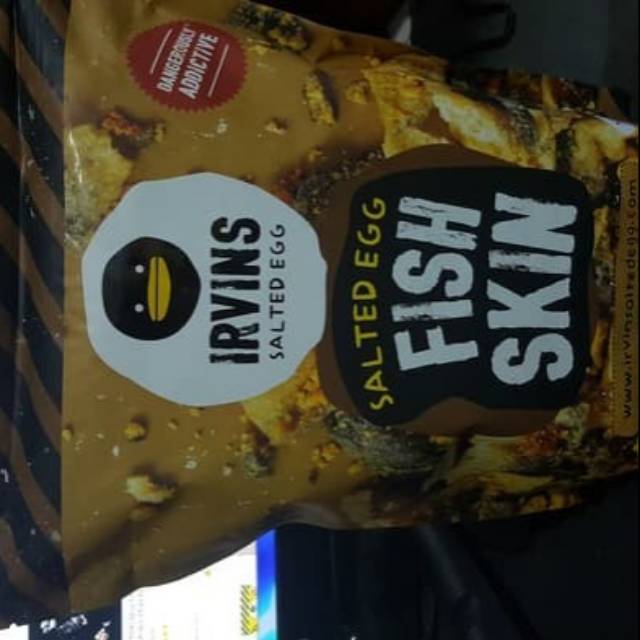 Jual Irvins irvin's salted egg fish skin 230 gr , original Singapore ...