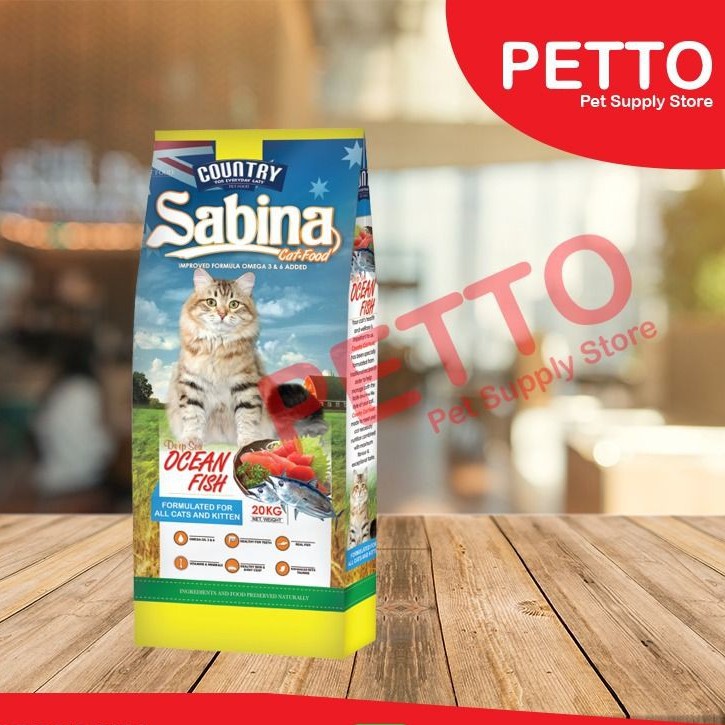 Jual PETTO - Country Sabina cat Ocean Fish 20Kg - Makanan Kering Kucing ...