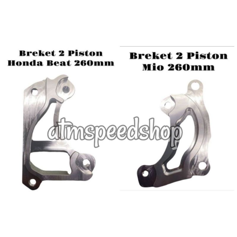 Jual Breket Kaliper 2p 2 piston Disc 260 mm Mio new beat scopy Vario 125 150 old BRACKET Kaliper ...