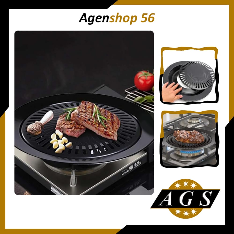 Jual [AGS] Ultra Grill Korean BBQ Plate Bulat/GP3 | Shopee Indonesia