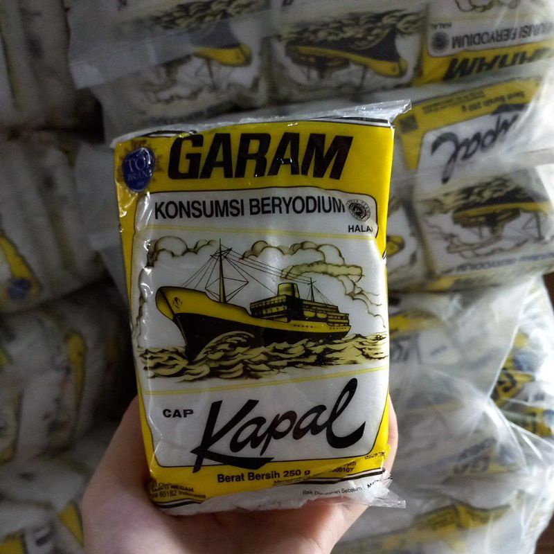 Jual Garam Cap Kapal [ASLI] kemasan 250gr | Shopee Indonesia