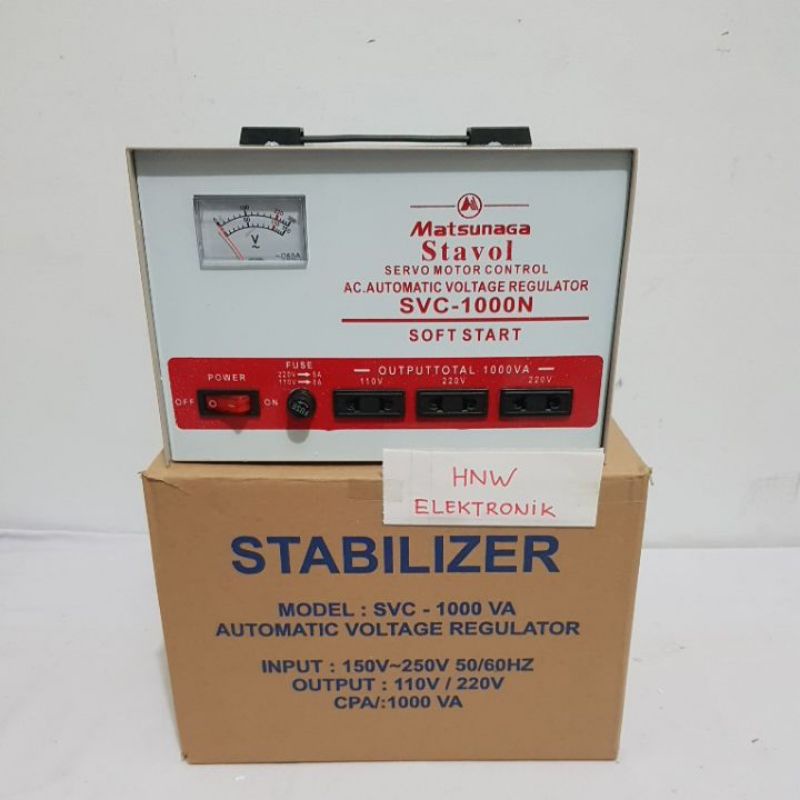 Jual Stavol Matsunaga 1000w 1000watt 1000 watt stabilizer SVC 1.000 | Shopee Indonesia