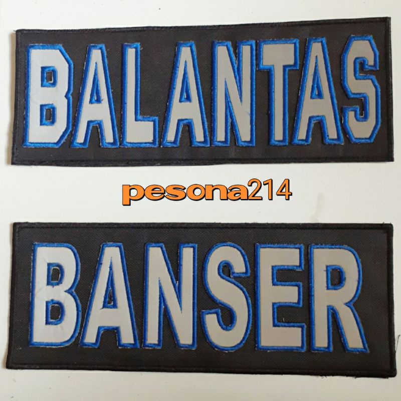 Jual Bordir logo BALANTAS, BANSER berkualitas | Shopee Indonesia
