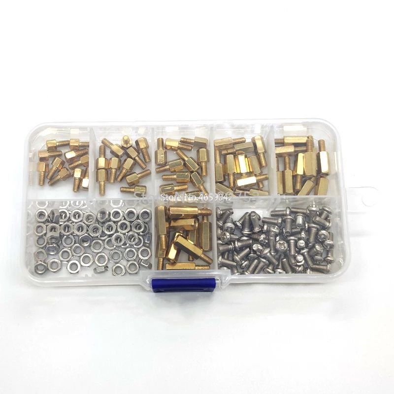 Jual spacer spicer spiser PCB set kit dudukan penyangga kaki celah PCB komplit baut mur pcb ...