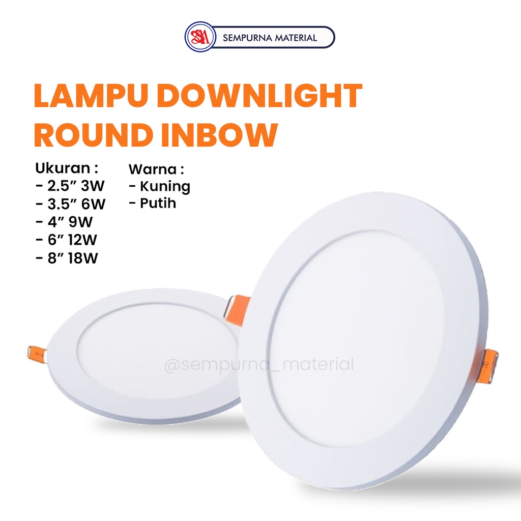 Jual LAMPU LED PIOLINE INBOW ROUND PUTIH/KUNING | Shopee Indonesia
