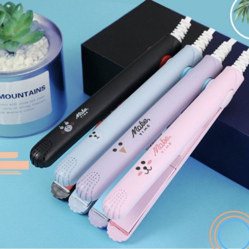 Jual Catokan Mini Alat Catok Rambut Mini 2in1 Set Lurus dan Keriting ...