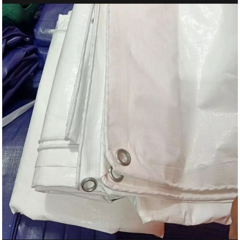 Jual terpal putih tenda putih ukuran reques sesuai keinginan | Shopee ...