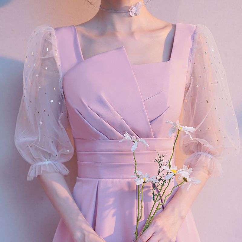 Jual ND-186 S-2XL Custom size Gaun pesta impor gaun midi berlengan gaun ...