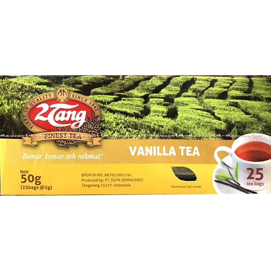 Jual 2Tang Vanilla 25bag Tea Teh Vanila 2 Tang Dua Tang Teh Rasa Vanila ...