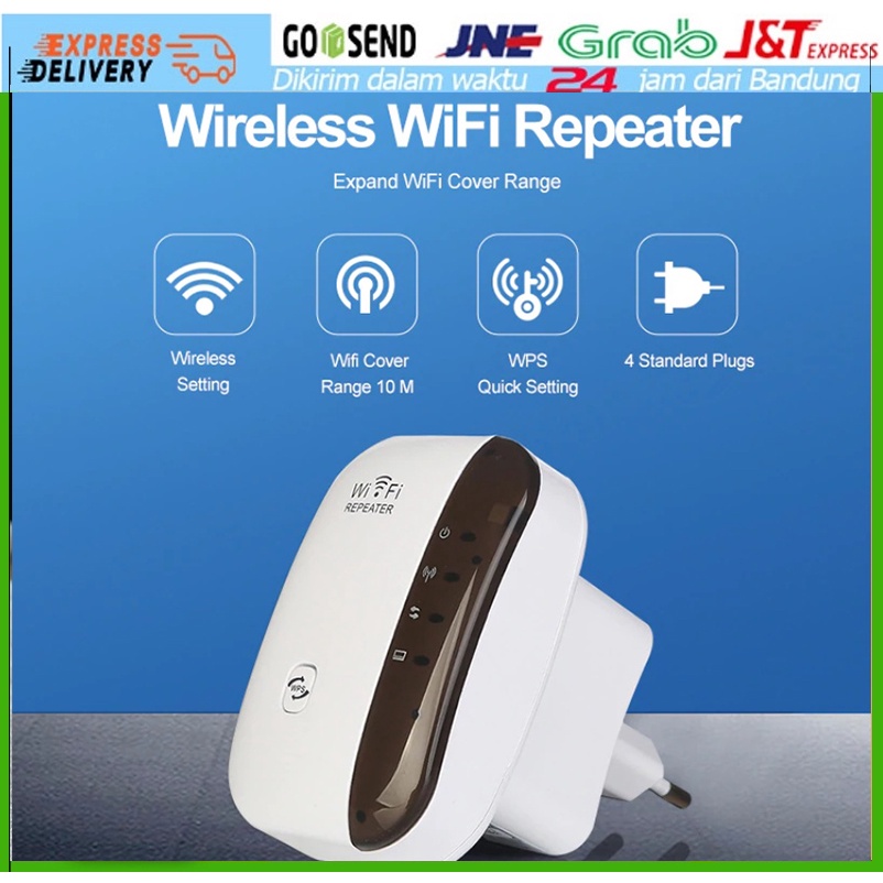 Jual NEW WIFI Repeater 300Mbps Wireless WiFi Signal Range Extender Wifi ...