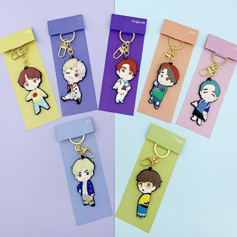 Jual Gantungan Kunci BTS Fullbody V Jungkook Suga Jin Jimin Rm Jhope Key Chain | Shopee Indonesia