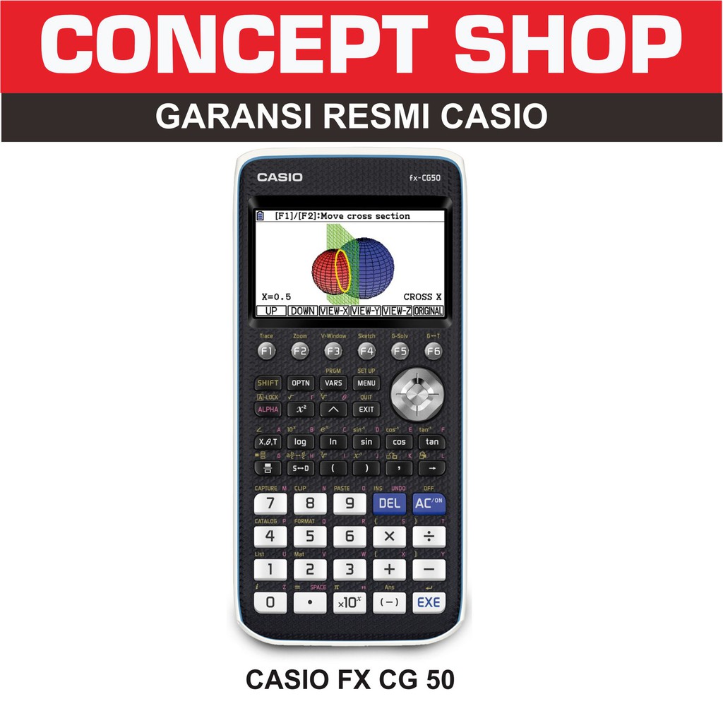 Jual CASIO FX CG 50 / FX CG50 COLOUR GRAPHIC CALCULATOR RESMI | Shopee ...