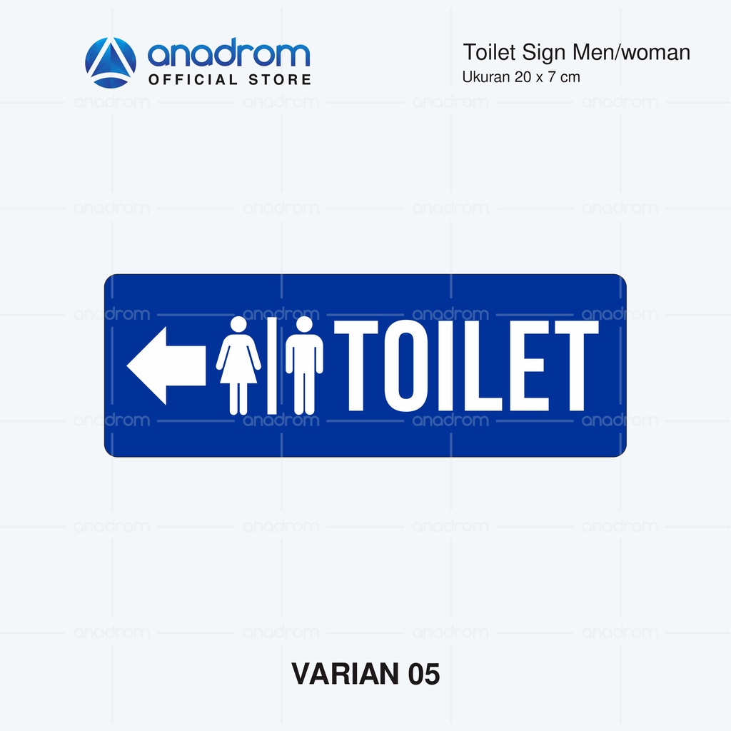 Jual Toilet Sign Men/Woman | Stiker Petunjuk Arah Toilet Pria/Wanita ...
