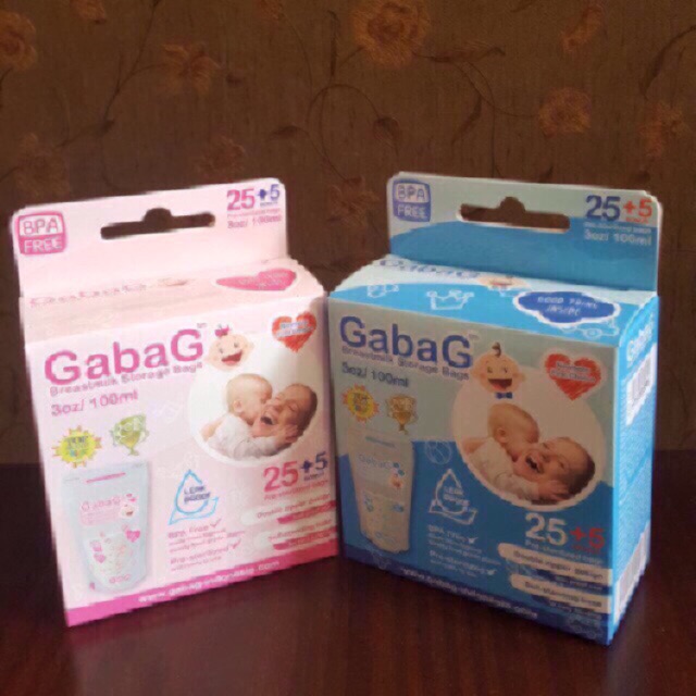 Jual kantong asi gabag murah breastmilk storage gabag pink biru 100ml ...
