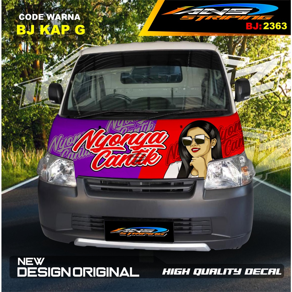 Jual STICKER KAP KABIN DEPAN MOBIL GRANMAX PICK UP / VARIASI STIKER ...