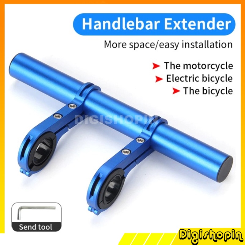Jual Universal Handlebar Sepeda Extender Mount Aluminium Alloy Braket ...