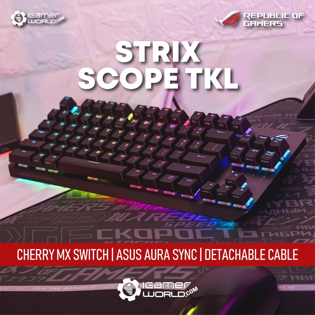 Jual ASUS ROG Strix Scope TKL Mechanical Gaming Keyboard | Shopee Indonesia