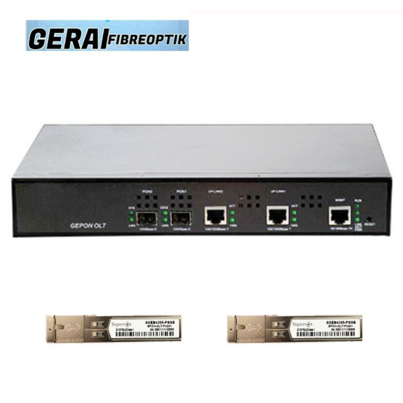 Jual EPON OLT 2PON Ports FTTH CATV Carrier grade high density Fiber ...
