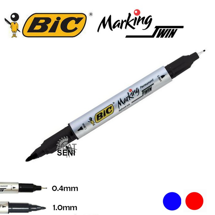 Jual Bic Marking Twin Permanent Ink - BIC Marker Satuan - Merah ...