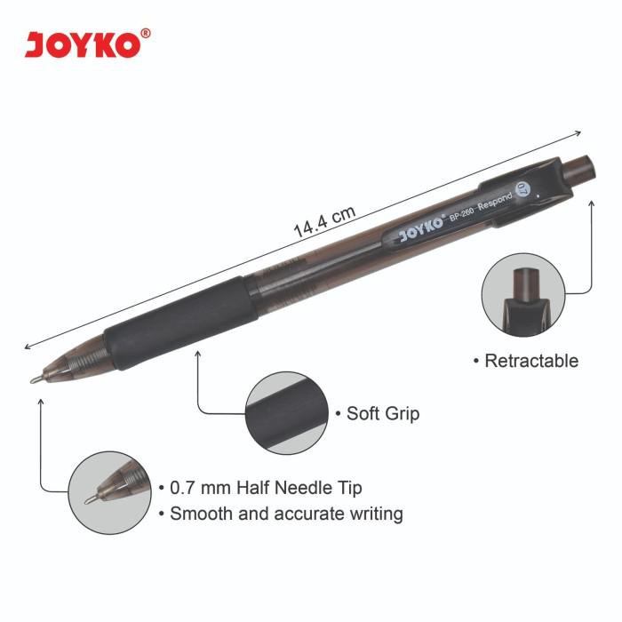 Jual Ball Pen Pulpen Pena Joyko BP-260 Respond 0.7 mm 1 Box 12 Pcs | Shopee Indonesia