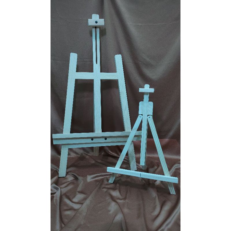 Jual EASEL KAYU / STANDAR KANVAS LUKIS KAKI 3 SEDANG | Shopee Indonesia