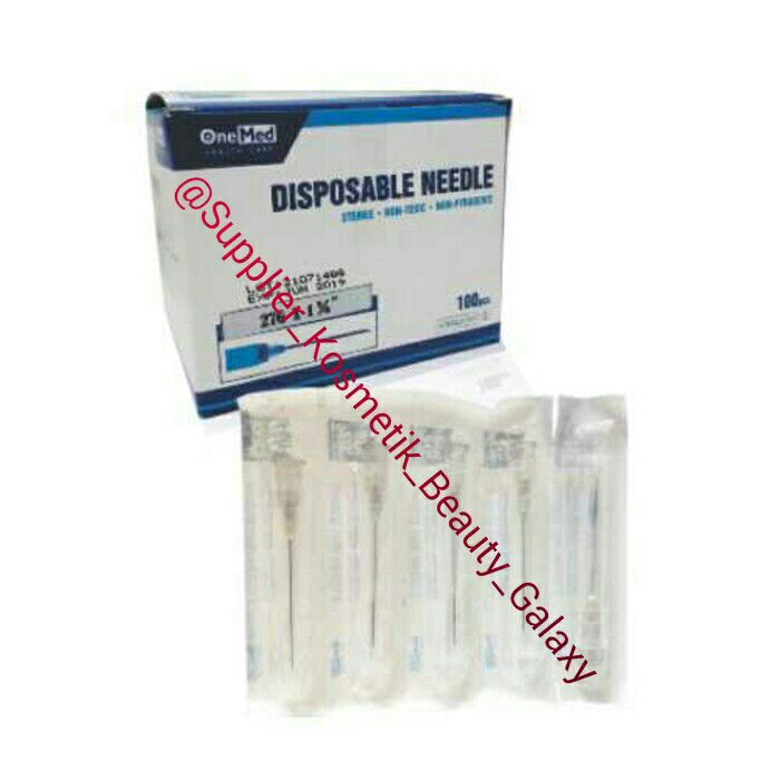 Jual NEEDLE 27G ONEMED/ JARUM SUNTIK/UJUNG JARUM SUNTIK/NEEDLE UKURAN ...