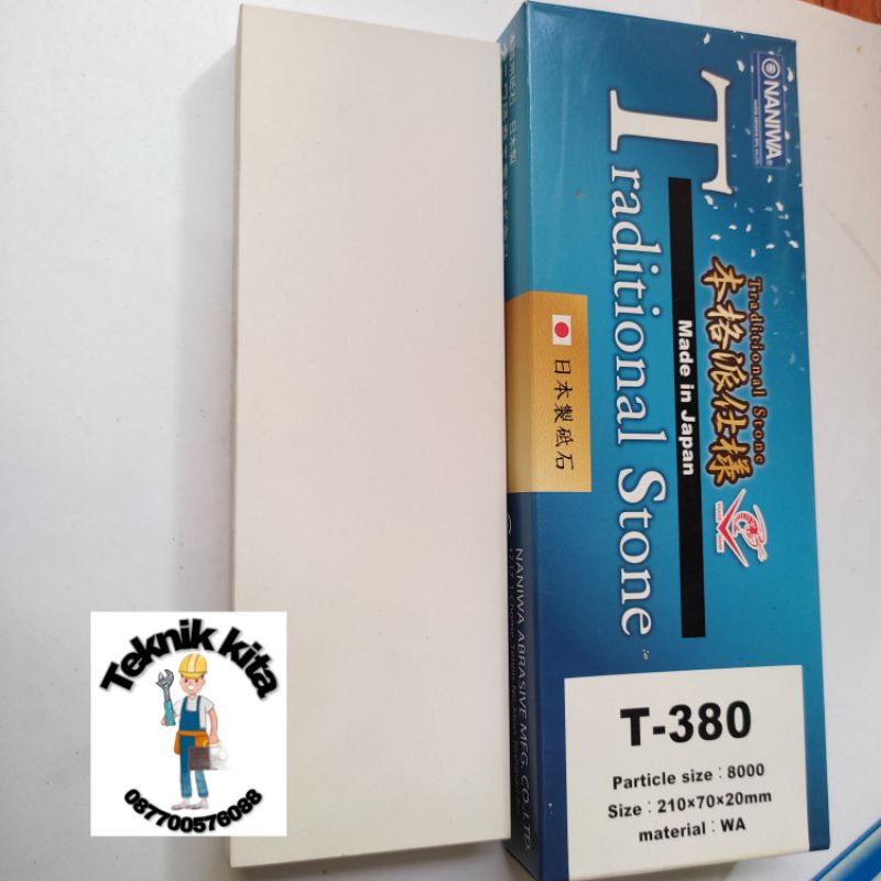Jual NANIWA TRADITIONAL JAPANESE SHARPENING STONE 8000 GRIT T-380 Batu ...