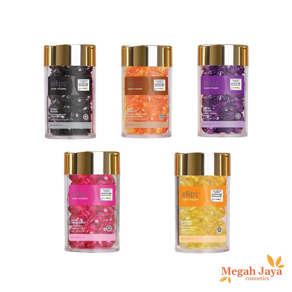 Jual 1PC ELLIPS HAIR VITAMIN BOTOL ISI 50 Pcs @MJ | Shopee Indonesia
