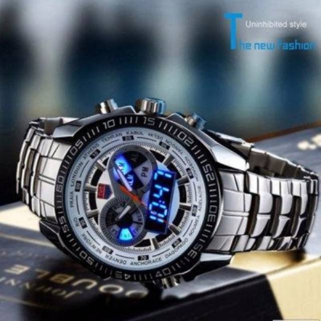 Jual JAM TANGAN TVG ORIGINAL LED STAINLEST STEEL | Shopee Indonesia